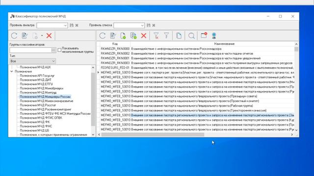 2. Классификатор полномочий (FULL)