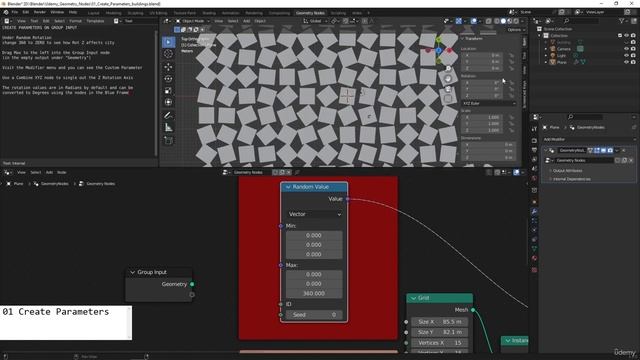 1. Instance a City on a Grid. Intro and Create Parameters