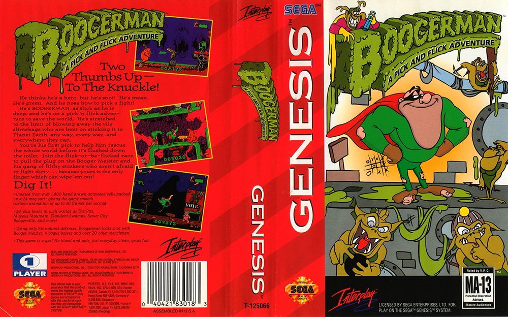 Boogerman A Pick and Flick Adventure прохождение SEGA