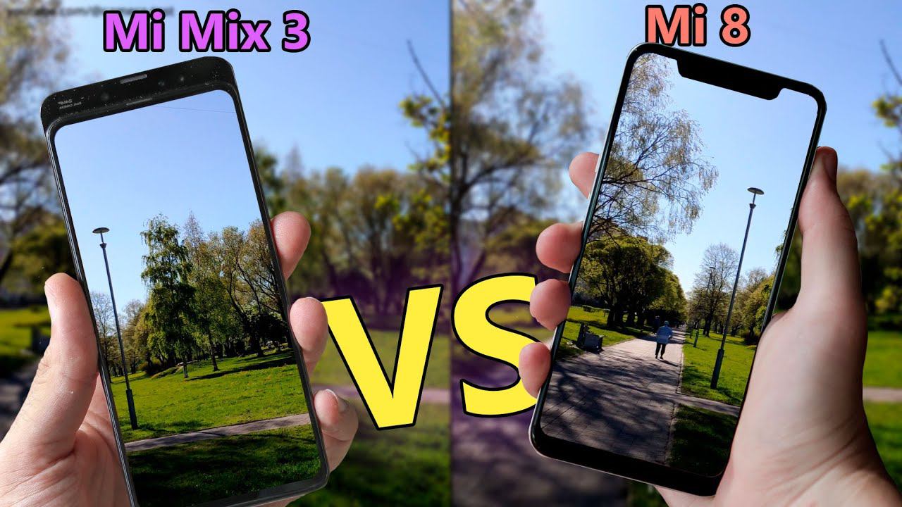 Xiaomi Mi Mix 3 vs. Xiaomi Mi 8 - Сравнение камер смартофнов (Дневное видео, Зум, Стабилизация)