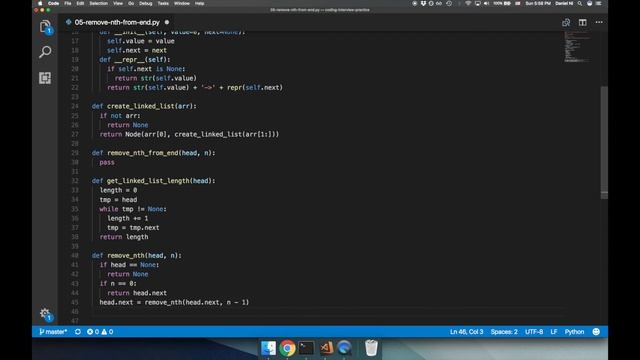 CODING INTERVIEW PRACTICE | EP 5 | REMOVE NTH FROM END OF LINKED LIST – смотреть онлайн видео от ...