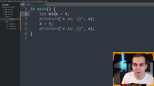 Rust Tutorial #3 - Variables, Constants and Shadowing