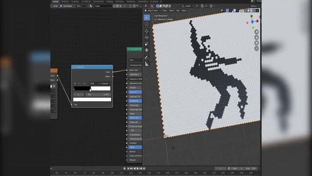 Делаем бегущую строку и мозаичного Элвиса в Blender - Ленивые уроки