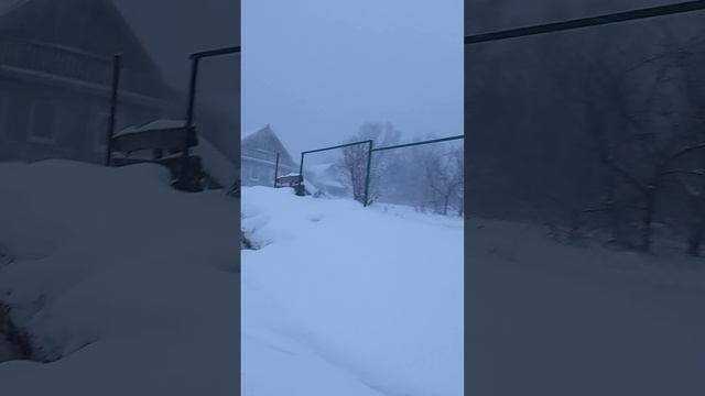 Капризы погоды. Зима, метель...