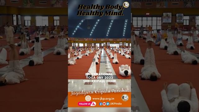 International Yoga Day 2023 at Jagadguru Kripalu Parishat