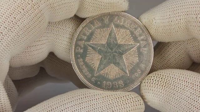 Куба 1 песо 1933 года.