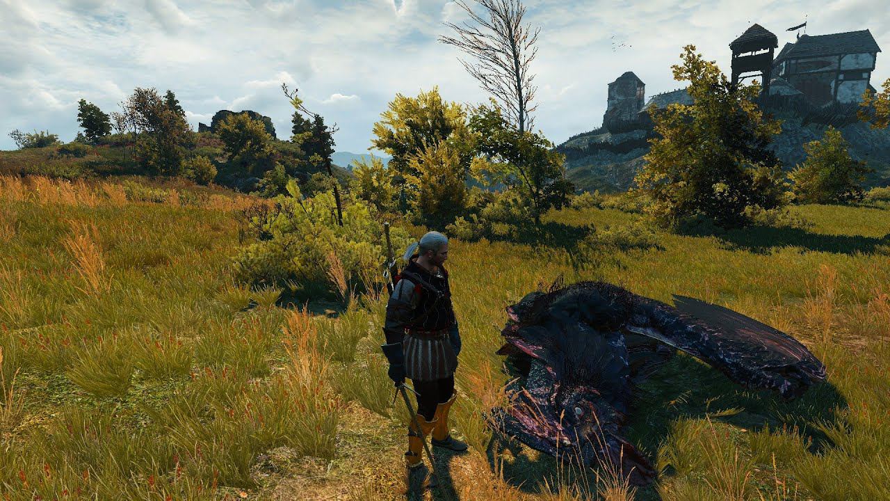 The Witcher 3 Wild Hunt - Охота на Клекотуна #18 4K Ultra+Mod