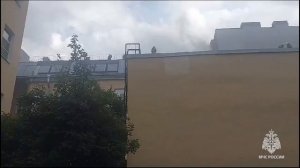 Пожар в Василеостровском районе