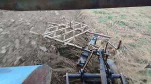 Весенняя пахота охотугодий под овес на Т-40М в сцепке с ПЛН 2-35