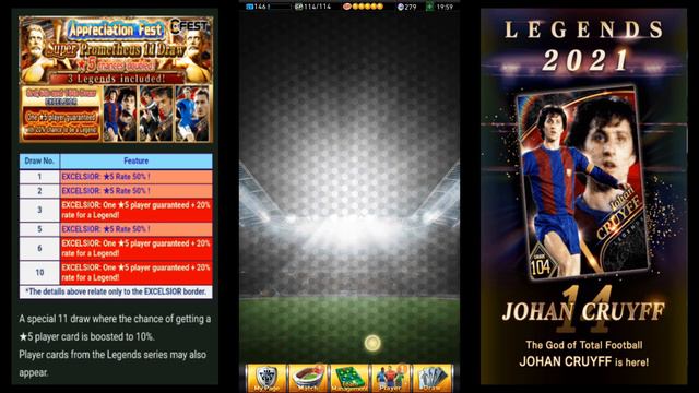PES Card Collection - Going For Johan Cruyff (750 Prime Balls + 19 Draw ...