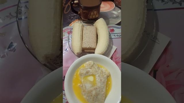ПРОСТОЙ И ВКУСНЫЙ ПП ЗАВТРАК || ПШЕНИЧНАЯ КАША С МАСЛОМ,БАНАН ХЛЕБЕЦ С СЫРОМ