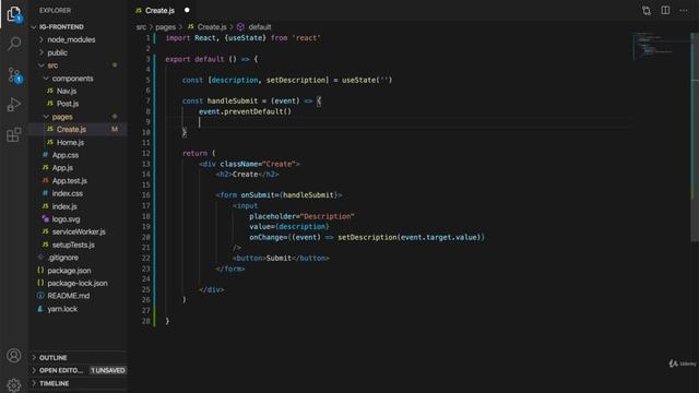 4. The Create Page
