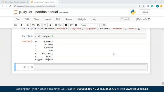 Python Pandas Tutorial Pandas Library Python Programming Python Tutorial Edureka