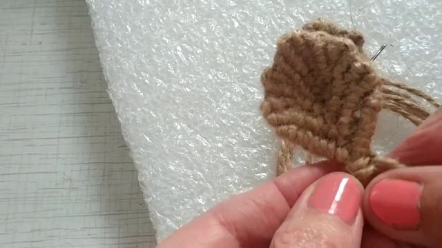 Мастер класс по плетению цветов. Макраме. Цветок #02 часть 3. #макраме #плетение #цветы