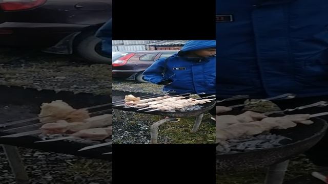 Ильюшка и шашлык.. ??❤️