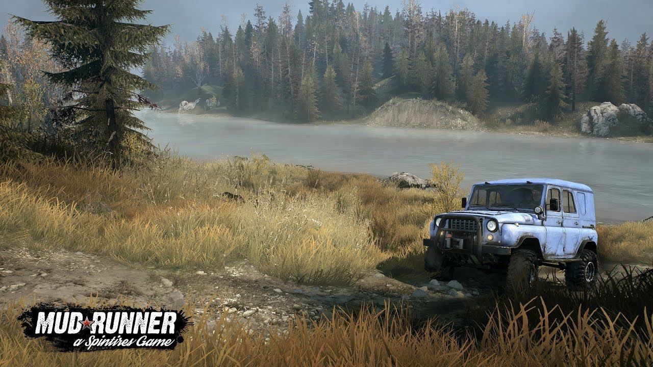 Spintires: Mudrunner. Месим грязь, доставляем бревна.