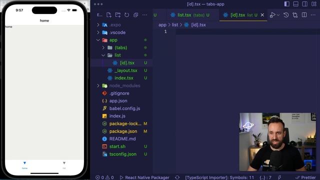 React Native Tab Bar Routing with Expo Router - смотреть видео онлайн от «Программируй для ...