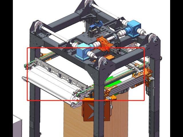 Автоматическая линия с портальным обмотчиком Т1000 с укрытием верха плёнкой и стреппинг-обвязкой