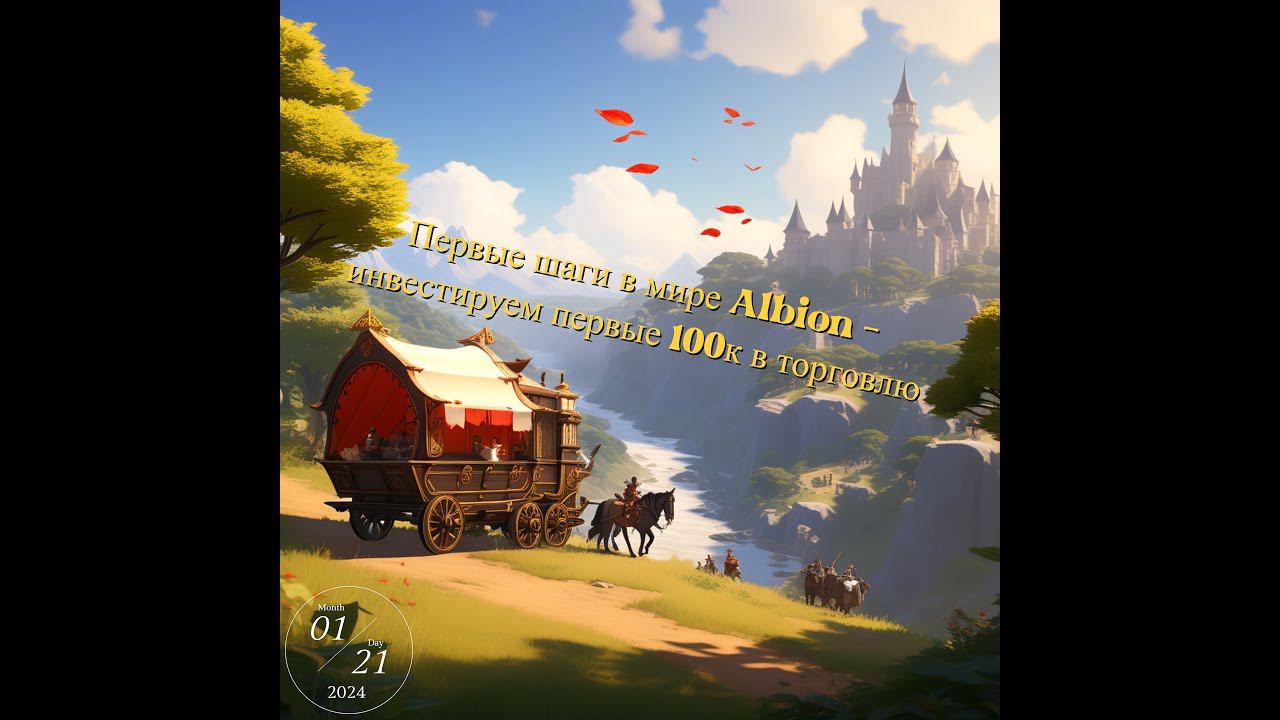 Первые шаги в мире Albion - добываем первые 100к серебра и инвестируем в торговлю
