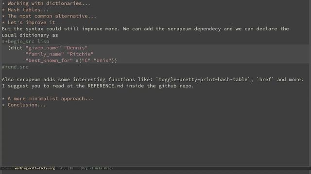 Improve Common Lisp Code Clarity With Better Dictionary Literal