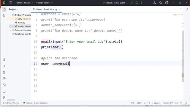 Day 7 - 10 - Project Email Slicer