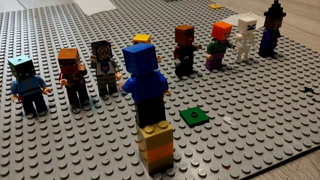 Among us в стиле Майнкрафта LEGO анимация серия 7