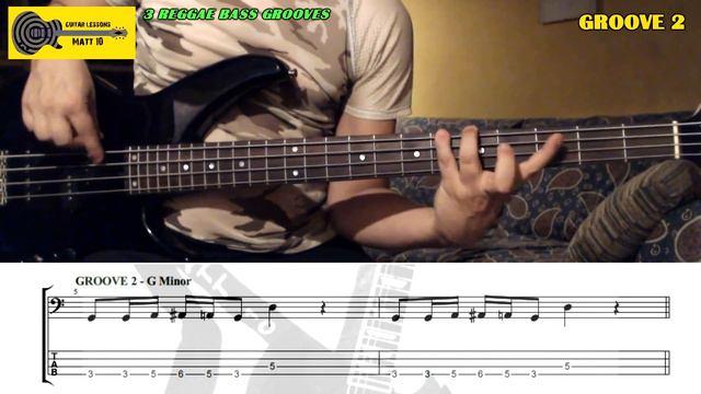 REGGAE Bass Lesson | 3 Bass Lines Riffs EASY Tutorial | REGGAE GROOVES ...