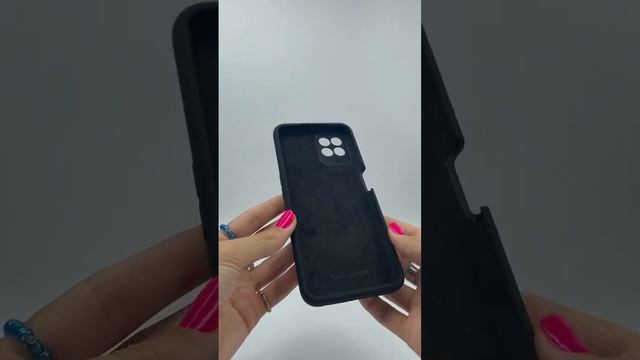Чехол бампер Silicone Case для Realme 8i (черный)