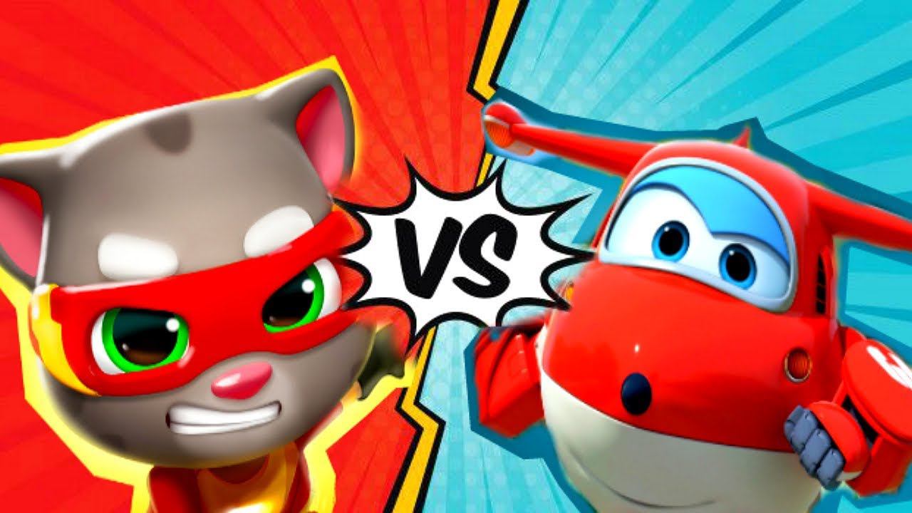 Том Погоня Героев vs Супер Крылья Джетт и его Друзья Talking Tom Hero ...