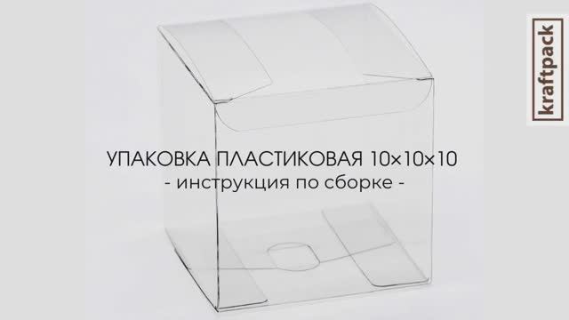 Сборка KRAFTPACK Упаковка пластиковая 10×10×10