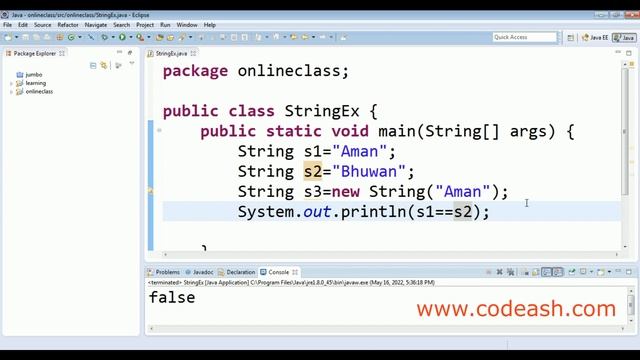 Can we compare 2 strings using == in Java | – смотреть онлайн видео от ...