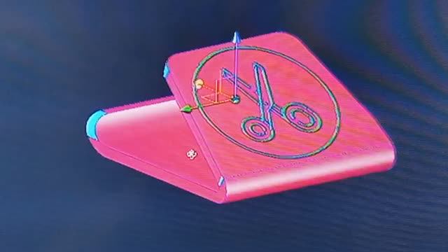 3D модель AutoCAD подставка под телефон "ножницы" 001
