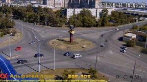 ДТП. Абакан. Кольцо на Трудовой. 11.06.2017