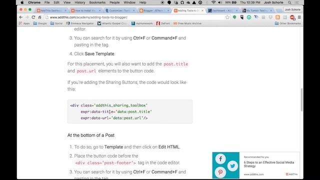 Install AddThis Share Buttons // Part 2 – смотреть онлайн видео от JS Бизнес Секреты в хорошем ...
