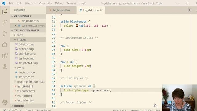 Setting the list-style-type property and styling nested lists ...