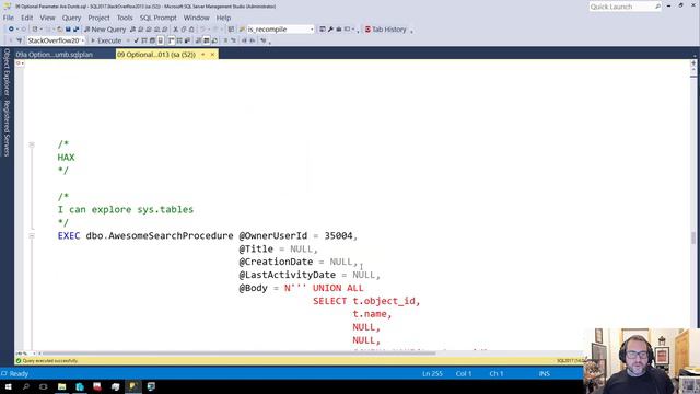 11 SQL Server Performance Tasting Menu Optional Parameters