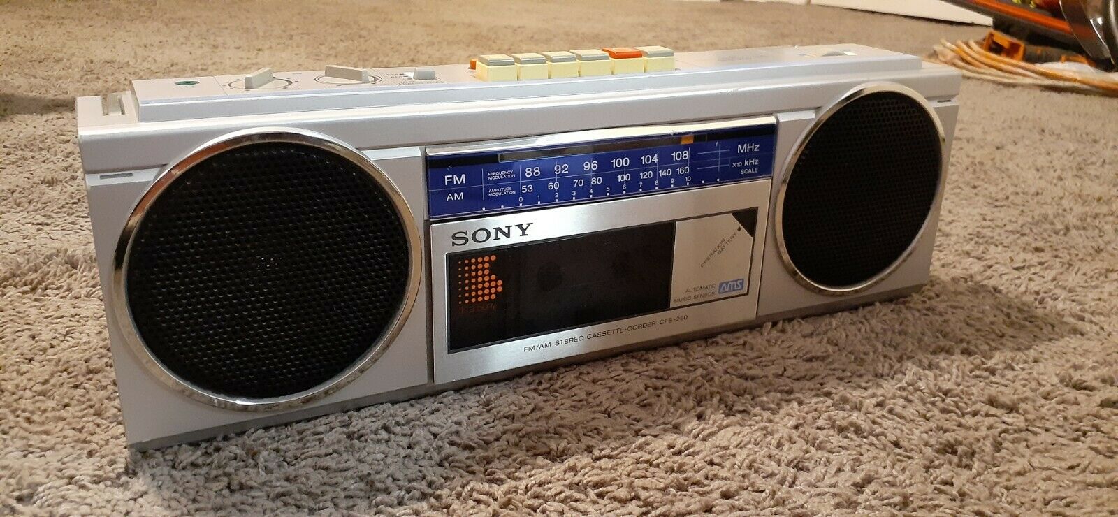Vintage Sony CFS-250, Stereo Cassette-Corder Boombox. смотреть онлайн ...