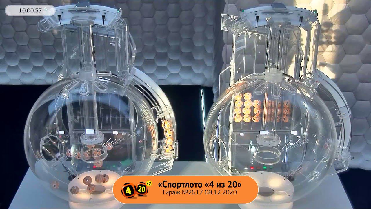 Столото представляет | Лотерея «Спортлото «4 из 20». Тираж №2617  от 08.12.2020 г.