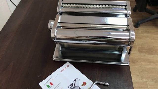 AKITAJP Pasta machine 260 mm лапшерезка - тестораскатка ручная для чебуреков, пельменей, вареников
