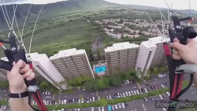 Видео нарезка крутых прыжков с парашютом