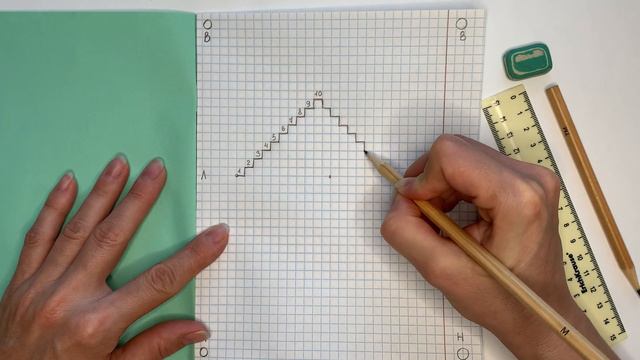 Простой графический рисунок "Ступеньки"