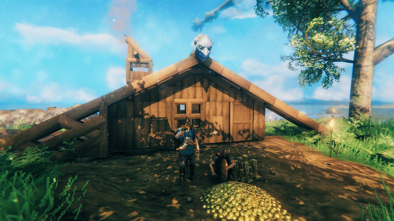 Valheim #5  - Выживание и веселье в мире Valheim. КООП. Учимся выживать в черном лесу.#live