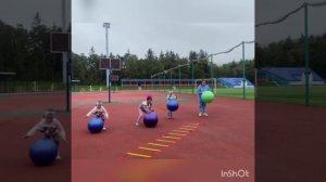 Южно-Сахалинский образовательный форум-2022.Мастер-класс " Танцы на фитнес-мячах"