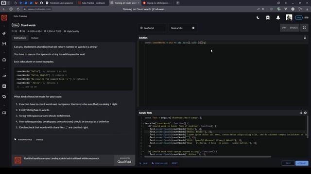 Задачки с Codewars - 8 kuy - Count words