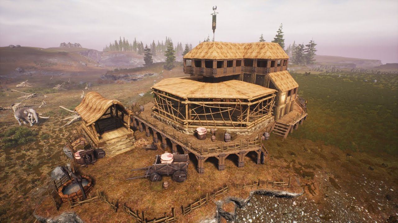 HOW TO BUILD A ANIMAL PEN BASE [TIMELAPSE] - CONAN EXILES: Isle of Siptah
