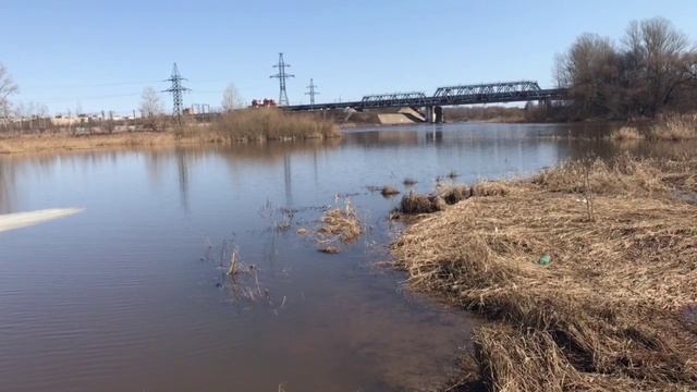 Вид на мост через Которосль  10.04.2023г