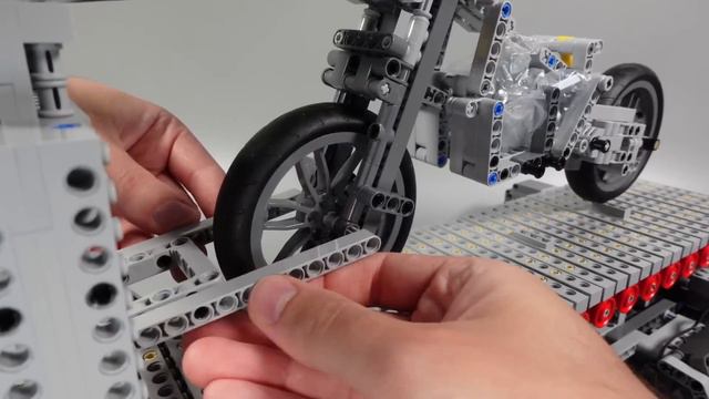 Lego Motorcycle Suspension Testing Device