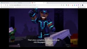 playing Minecraft story mode on netflix