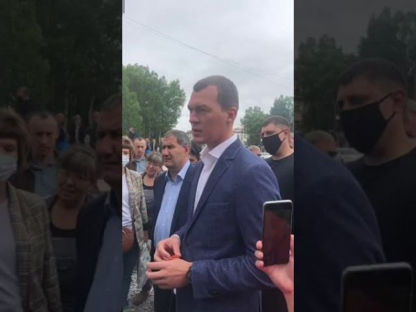 Встреча Михаила Дегтярева с народом в Совгавани
