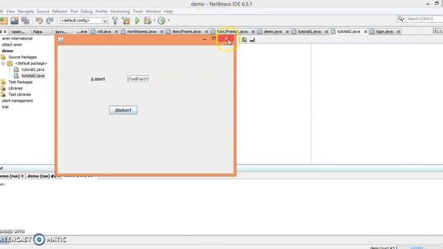 How to set size and position of jframe in netbeans java - смотреть ...